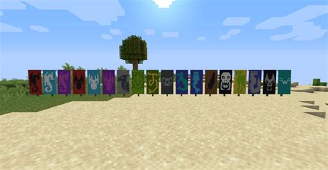 Skull Banner Minecraft Recipe