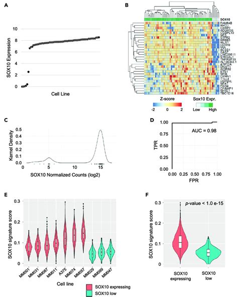 Sox10 Signature Stratifies Samples By Sox10 Expression In Multiple Cell