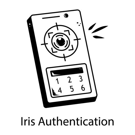 trendy iris authentication 46335393 vector art at vecteezy