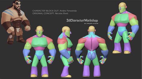 Block Out Student Gallery Modelagem De Personagens Personagem Em D Personagens D