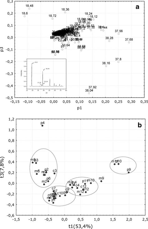 a loading plot representing the contribution of the original download scientific diagram