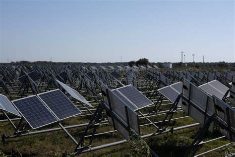 Solar Panels That Follow The Sun Stock Photo Image Of Sustainableresources Panel