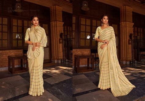 7 Color Chiffon Sarees With Blouse Piece At Rs 300 In Surat Id