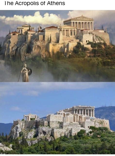 The Great Temple Of Athena The Parthenon At The Acropolis Of Athens