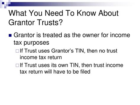 Ppt Asnp Practical Tax Considerations Of Grantor V Non Grantor