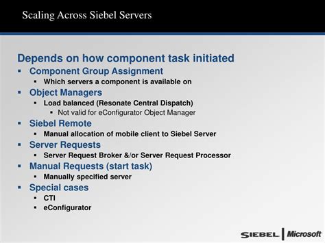 Ppt Siebel 7 Performance And Scalability Inside The Siebel Server