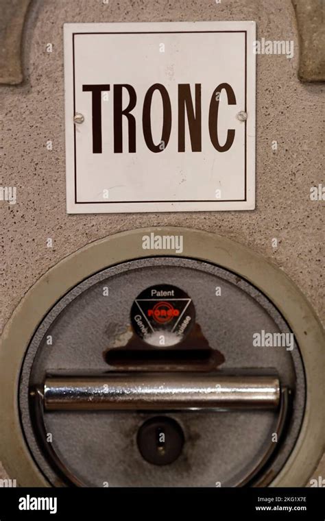 A donation box in a catholic church. Switzerland Stock Photo - Alamy