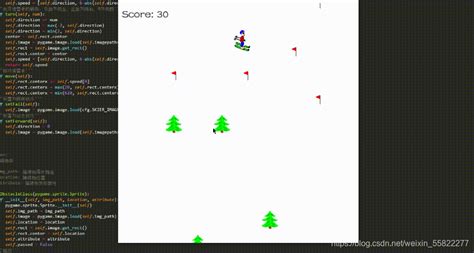 pygame实战：python做一款超好玩的滑雪大冒险小游戏，超会玩【附源码】 python开发滑雪小游戏实验报告 csdn博客