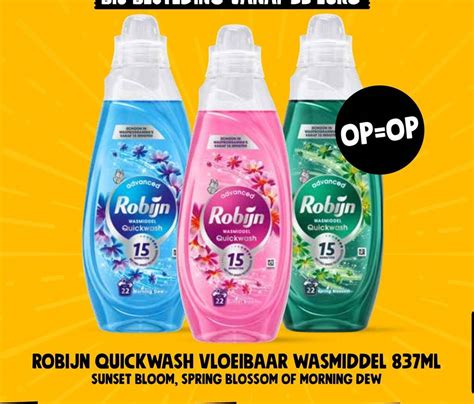 Robijn Quickwash Vloeibaar Wasmiddel Aanbieding Bij Jumbo
