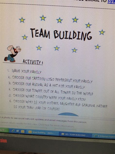 Team Building Activity