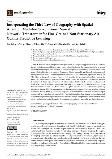 Pdf Incorporating The Third Law Of Geography With Spatial Attention