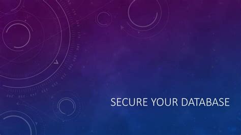 MongoDB Security Introduction Presentation PPT