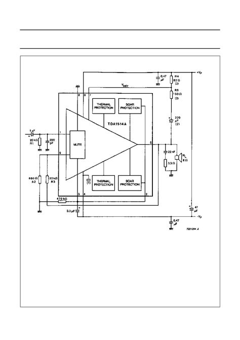 Tda1514 Datasheet 8 10 Pages Philips 50 W High Performance Hi Fi Amplifier