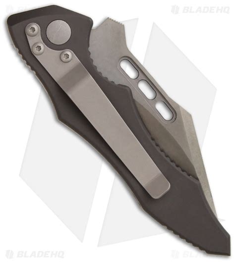 Vintage Microtech Vector Automatic Knife 31 Black Serr 052002
