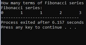 C Program To Print Fibonacci Series