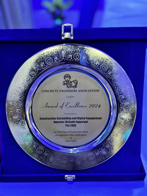 Gratitude Award Indiasno1constructionpodcast Rishabh Aggarwal 20