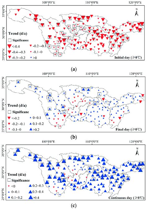 Spatial Variation Characteristics Of The Initial Day A The Final Day