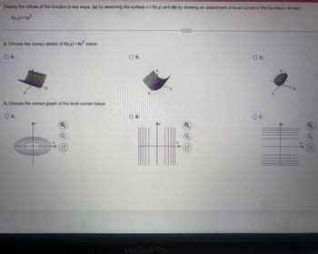 Answered Display The Values Of The Function In Two Ways A By Sketching The Surface Z F X Y