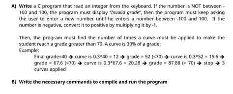 Solved A Write A C Program That Read An Integer From The