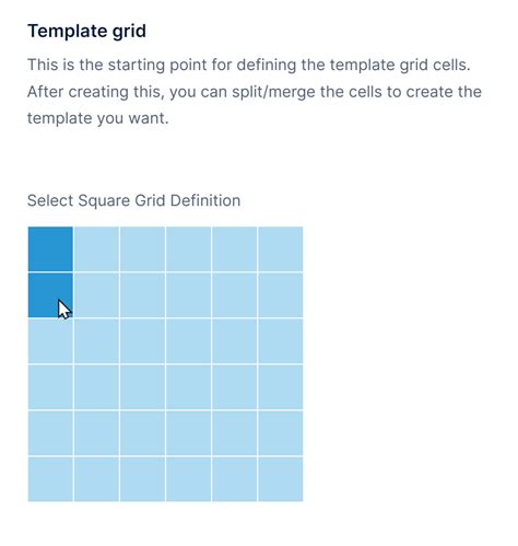 Using A Template Grid For Resizing Create And View Content