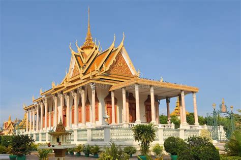 Cambodia Phnom Penh The Royal Palace In Phnom Penh Stock Image