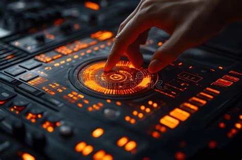 Futuristic Technology Interface With Hand Interaction For Digital