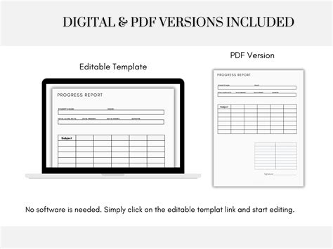 Customizable Report Card And Progress Report Template Transcript