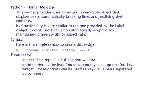 PPT Python GUI Programming Tkinter PowerPoint Presentation Free Download ID
