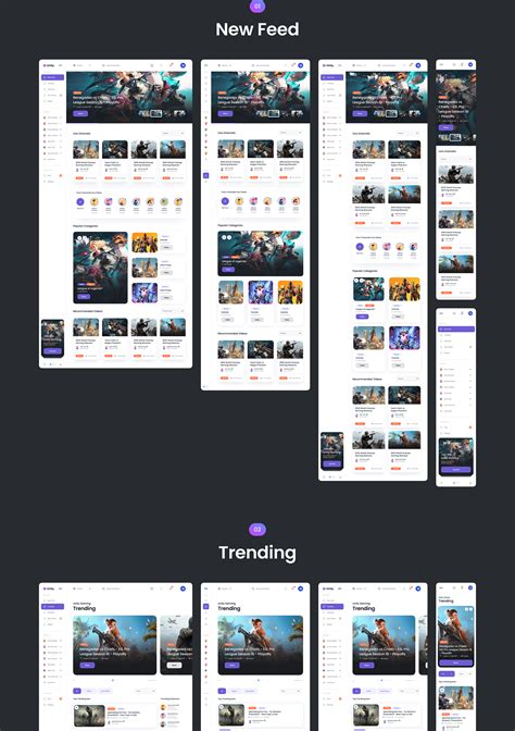 Unity Gaming UI Kit Behance