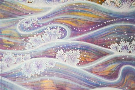 Colorful Wavy Pattern Art On Wall Texture By Stocksy Contributor