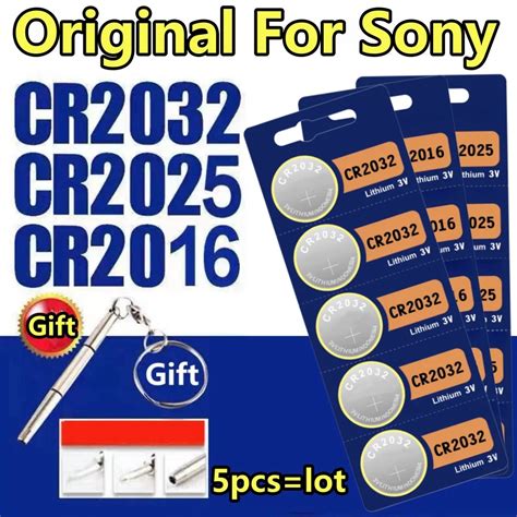 5pcs Original For Sony Cr2032 Cr2025 Cr2016 Car Remote Control Watch