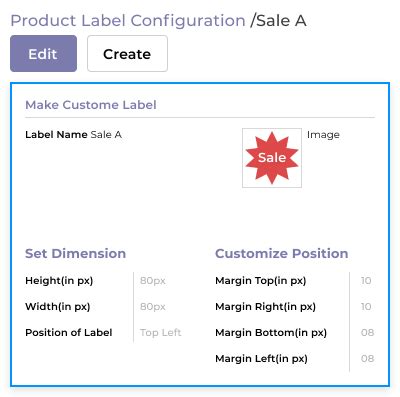 Odoo Website Product Labels And Stickers WebKul