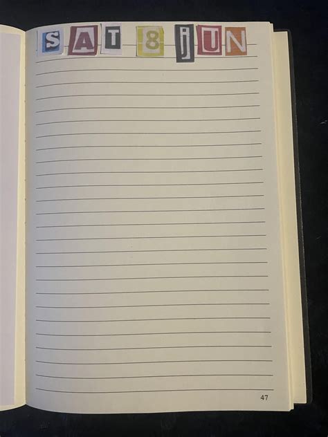 New Date Layout R Journaling