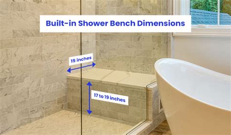 7 Standard Shower Bench Dimensions And Sizes To Use