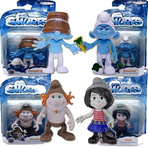 Boneco Smurfs Desastrado Ranzinza Hackus E Vexy Sunny Em Promoção