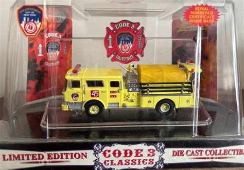 Code 3 Fdny Mack Cf Pumper 45 Yellow The Fire Bell