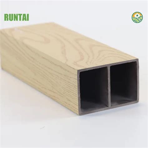 Wpc Column Decrotive Square Tube Pvc Film Plastic Wall Panel Wpc Interior Wall Panel And