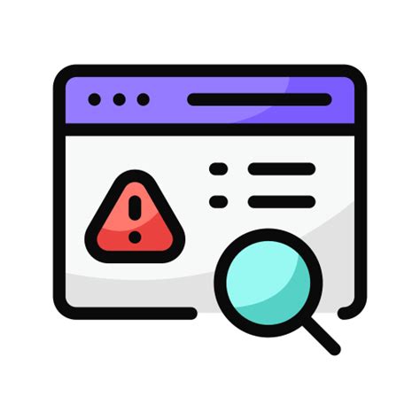 Warning Browser Generic Color Lineal Color Icon