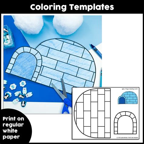 Igloo Printable Template Printable