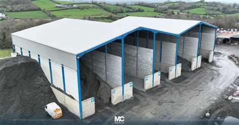 Fp Mccann Recently Installed A Dry Aggregate Storage Shed At Our Bradleys Depot Kilrea The
