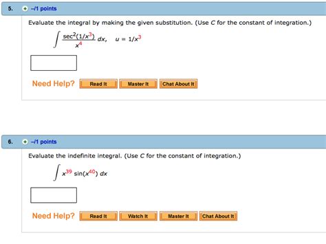 Solved Evaluate The Integral By Making The Given