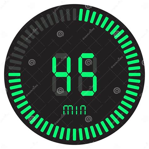 The Green Digital Timer 45 Minutes Electronic Stopwatch With A