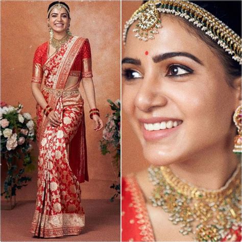 Samantha Ruth Prabhu In Mavuri Silks Indian Wedding Wear Indian