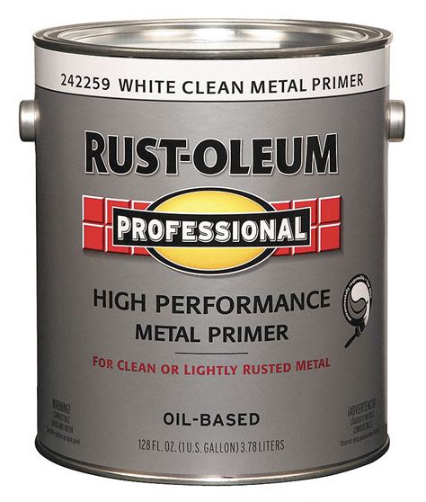 RUST OLEUM Exterior Interior White Primer 3ZHX8 242259 Grainger