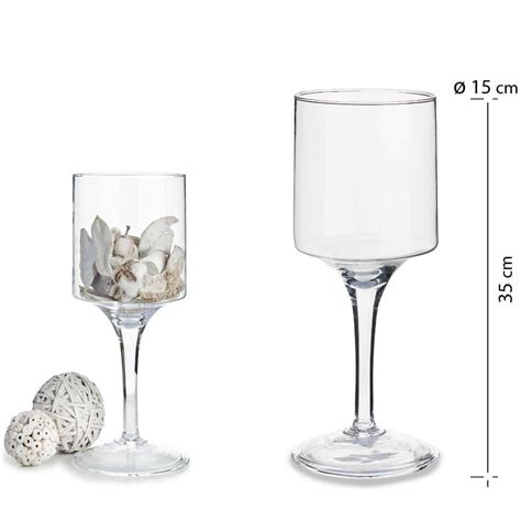 Copa De Cristal Reciclado 35x15cm Grupo Stock