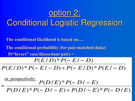 ppt conditional logistic regression for matched data hrp 261 02 25 04