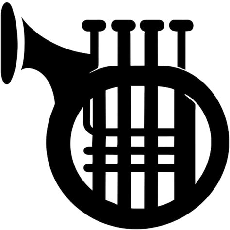 Pictograma De Chifre Francês Vetor Premium