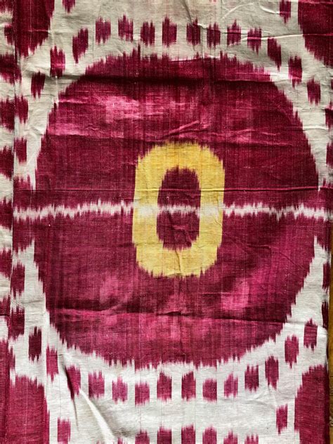 Antique Uzbek Adras Ikat Panel Xanthus Antiques