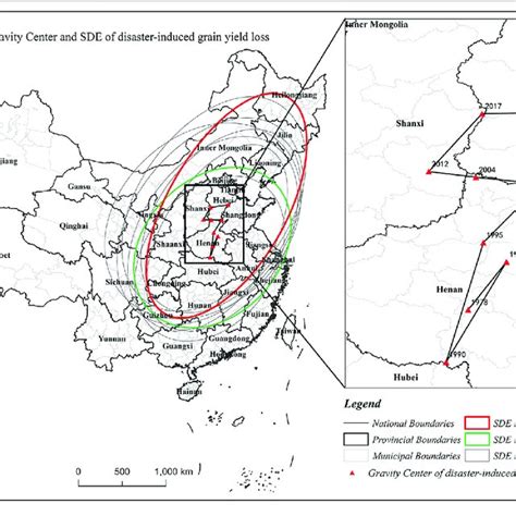 Gravity Center And Standard Deviation Ellipse Sde Of Download