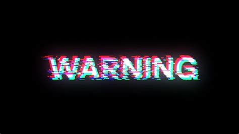 Premium Photo 3d Rendering Warning Text With Screen Effects Of